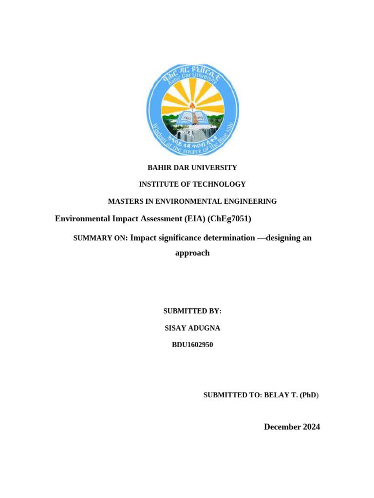 Ass 2p Pdf Environmental Impact Assessment Analysis
