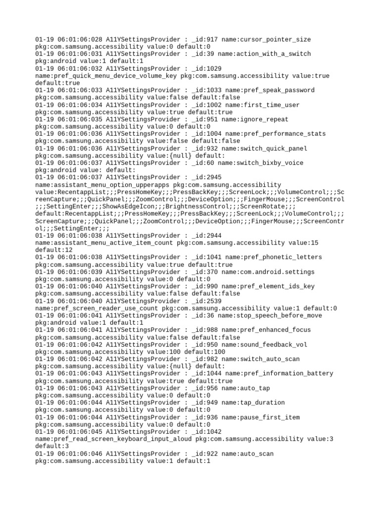 A11yprovider Log | PDF | Databases | System Software