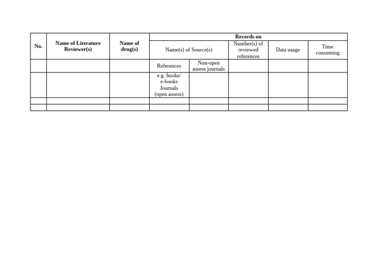 Reference Table | PDF