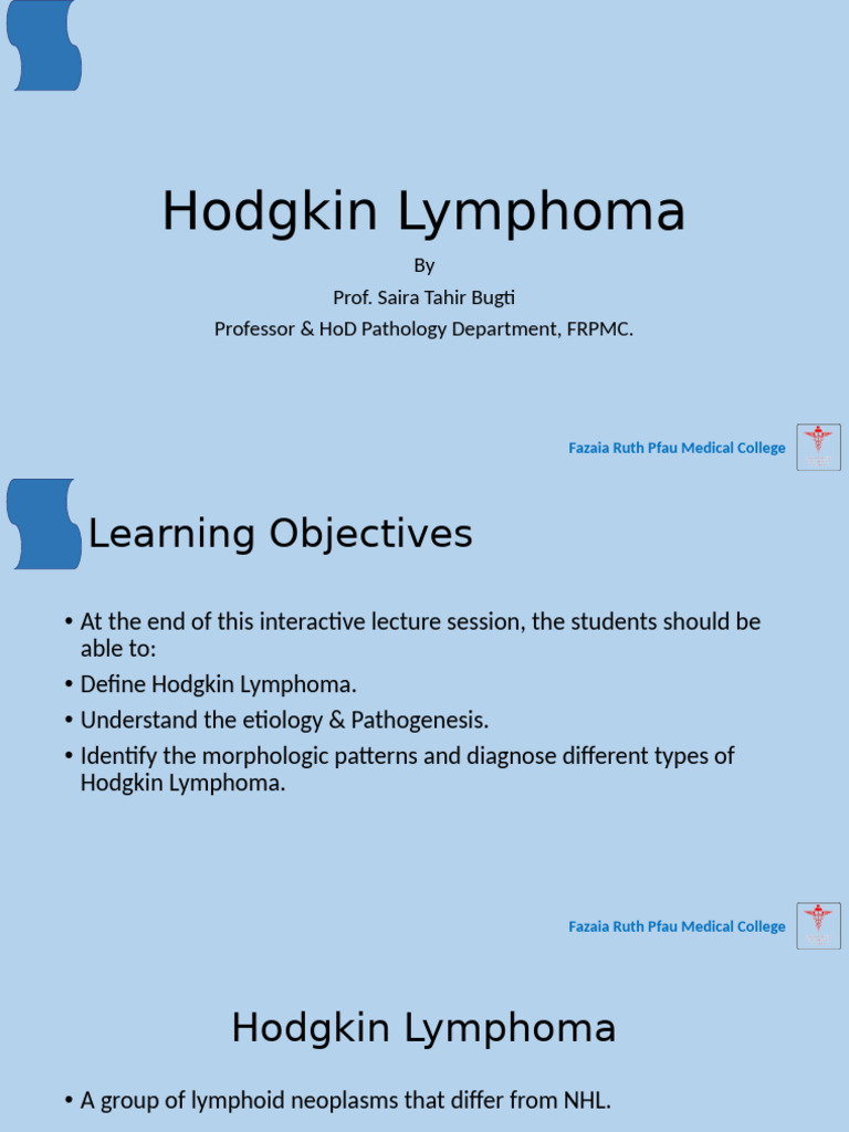 19 Hodgkins Lymphoma 2023 | PDF | Lymphoma | Neoplasms