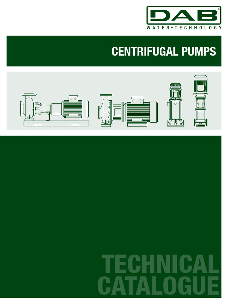 DAB Centrifugal Pumps Technical Catalogue | PDF | Pump | Mechanical ...
