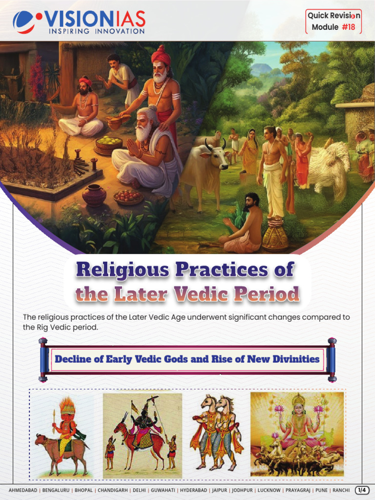 VisionIAS Quick Revision Material December 2025 Religious Practices of The Later Vedic Period ...