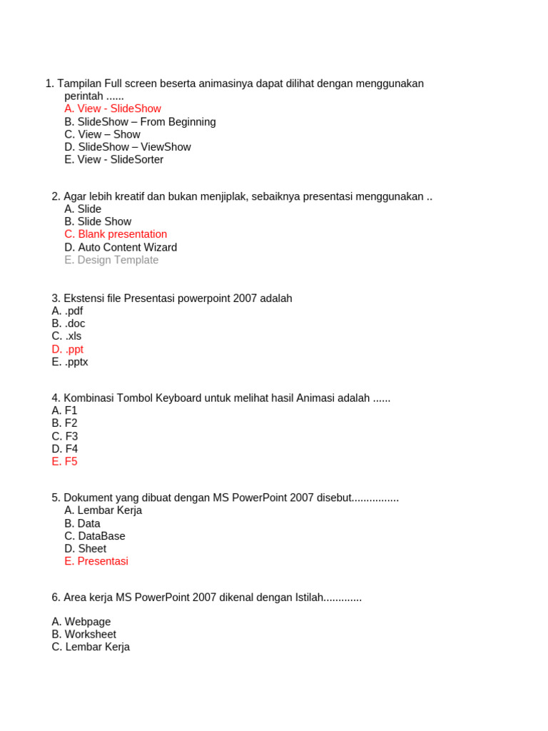Panduan Dasar MS PowerPoint 2007 | PDF