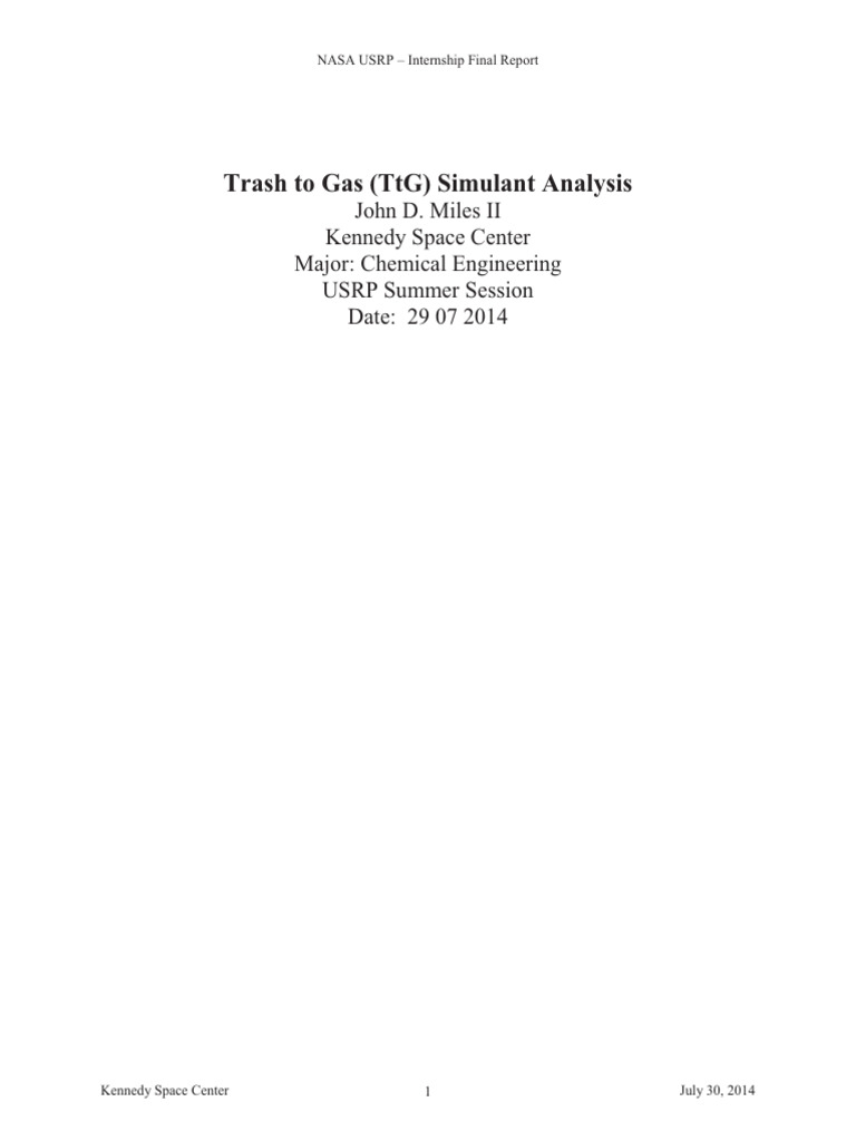Nasa Ntrs Archive 20140016865 | PDF | Methane | Hydrogen