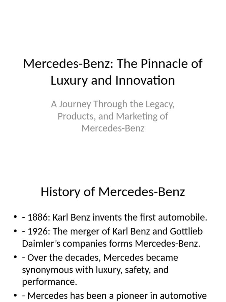 Mercedes_Presentation - Copy | PDF | Mercedes Benz | Land Vehicles