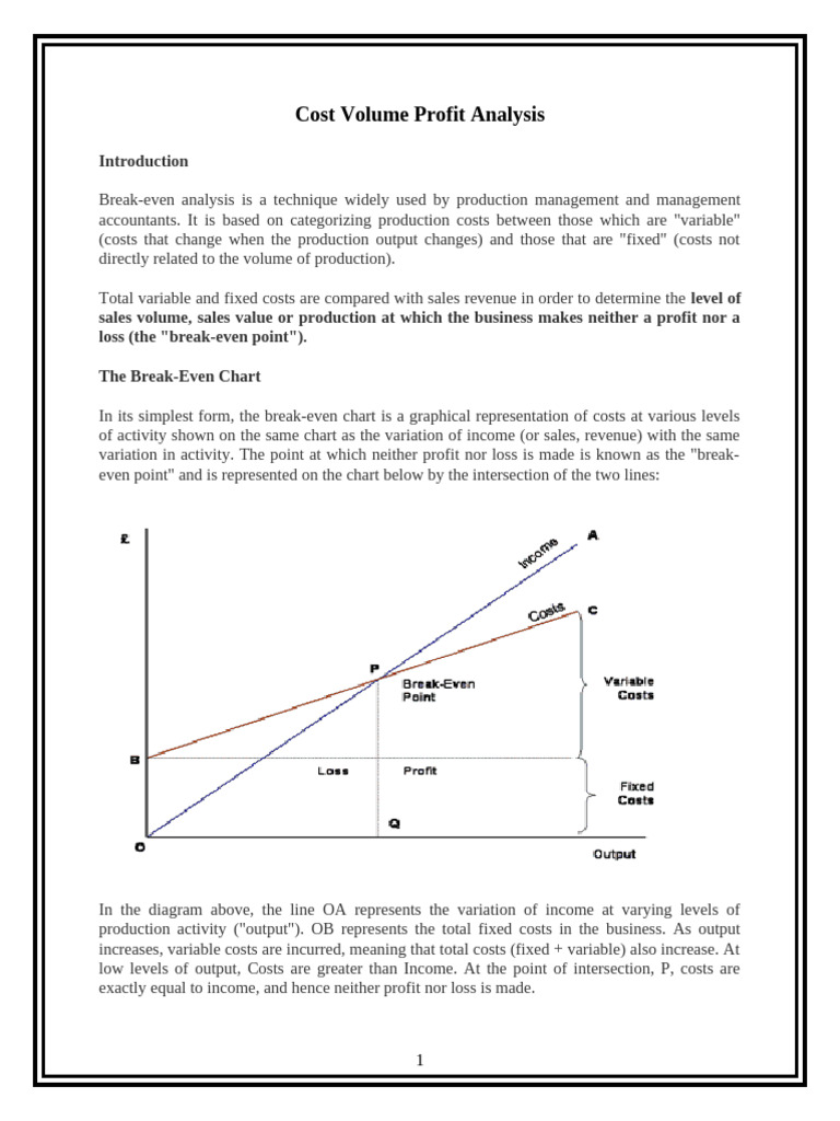 CVP - Breakeven & Sensitivity Analysis (3) | PDF | Management Accounting | Economics