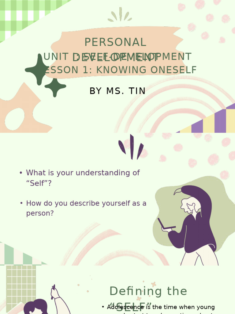 Lesson 1 - Knowing Oneself | PDF | Extraversion And Introversion | Personality Type