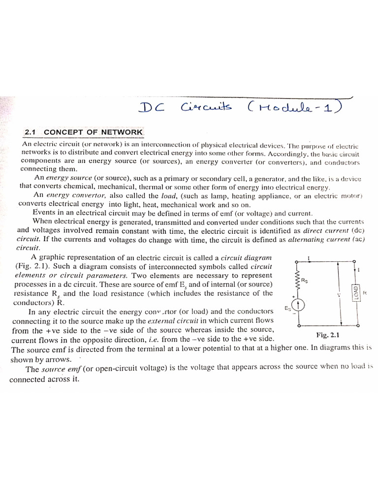 BEE Module 1 Notes Final | PDF