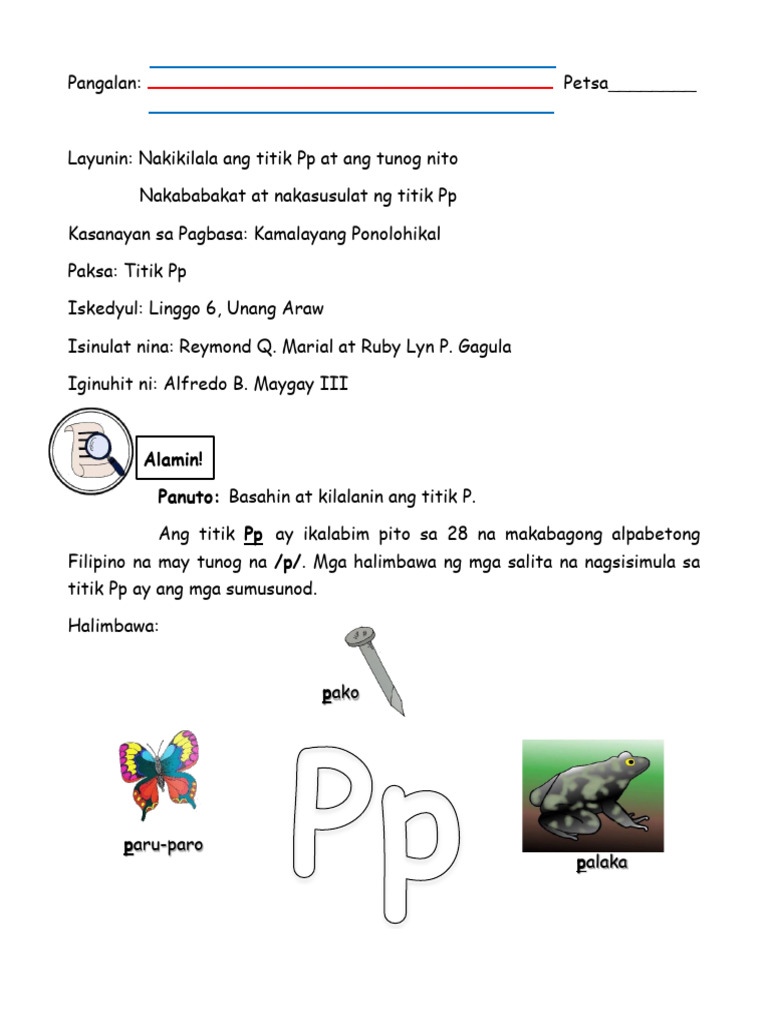 W6-Fil Reading Worksheet.docx | PDF