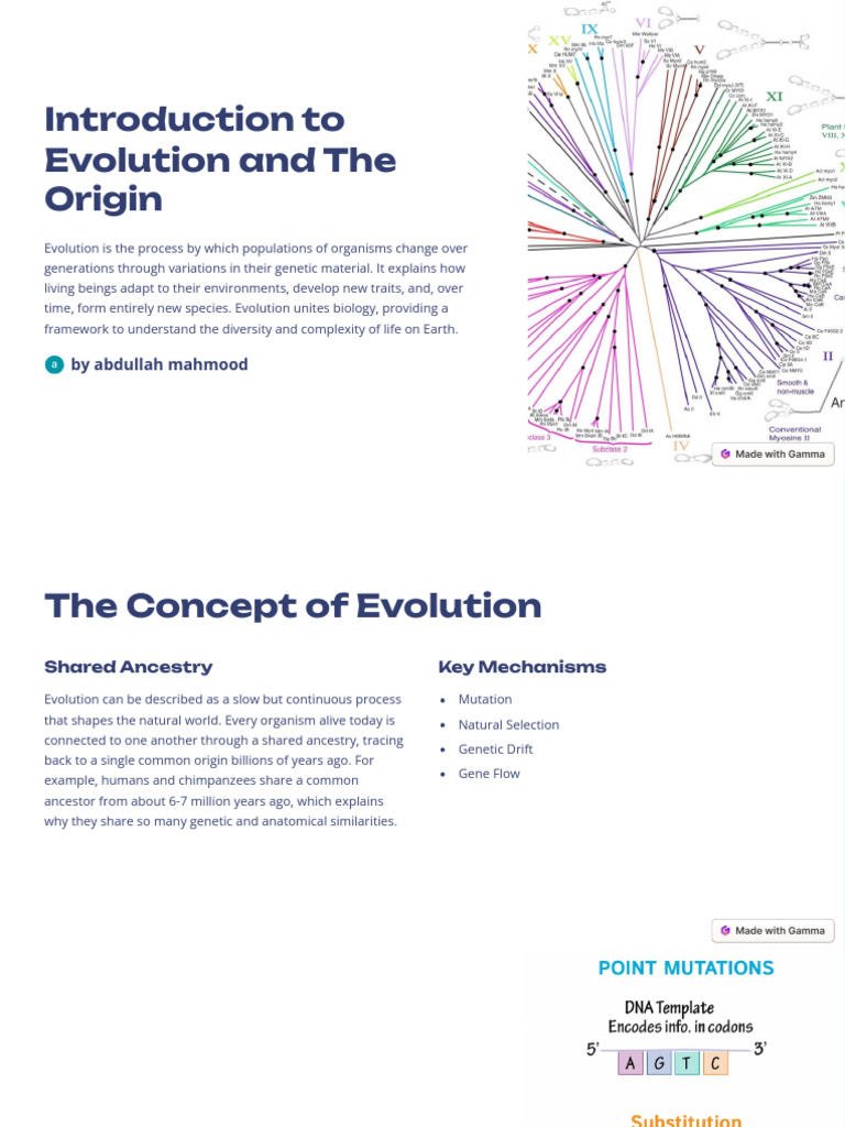 Introduction To Evolution and The Origin | PDF | Evolution | Life
