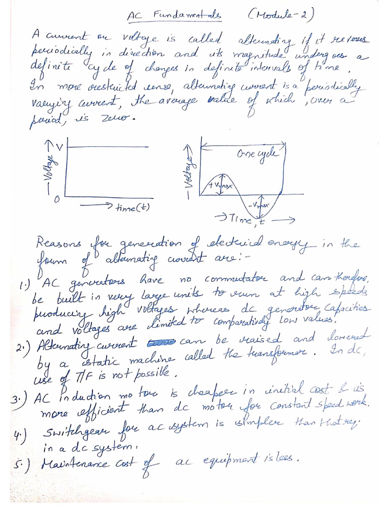 BEE Module 2 AC | PDF