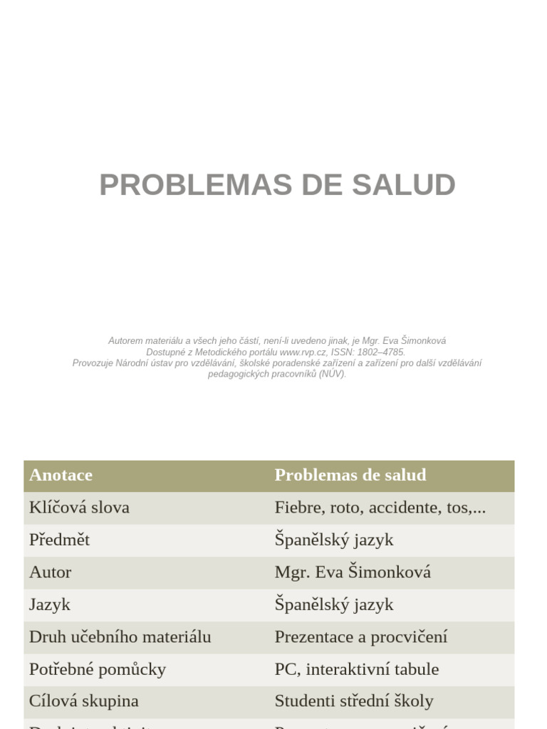 Problemas de Salud | PDF