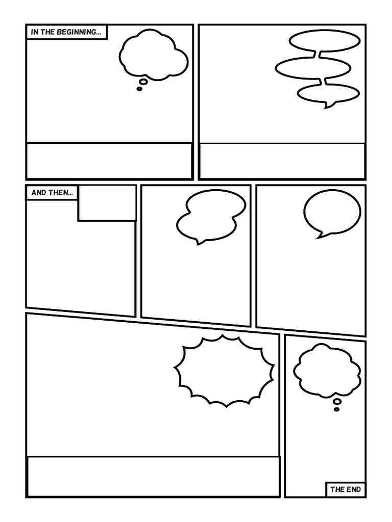Comic Strip Templates For Students | PDF