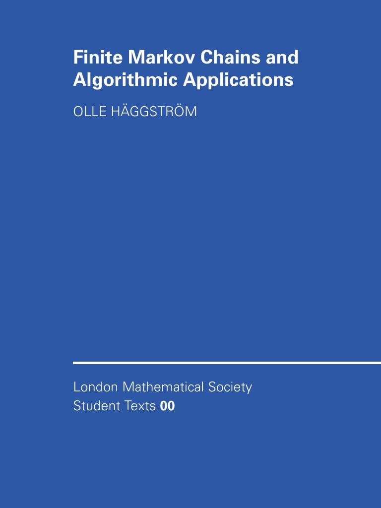 Finite Markov Chains and Algorithmic Applications | PDF | Markov Chain | Random Variable