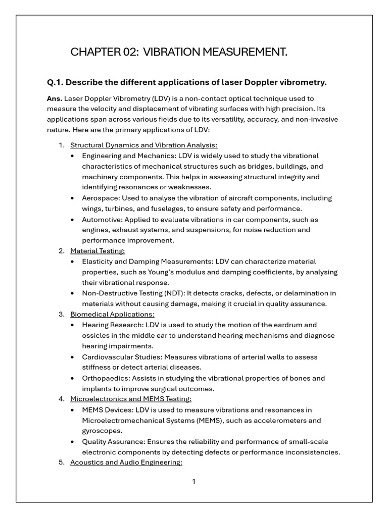 Vibration Measurement | PDF | Accelerometer | Piezoelectricity