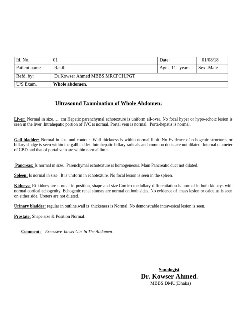USG OF FEMALE WHOLE ABDOMEN-NORMAL-39[1] - Copy | PDF
