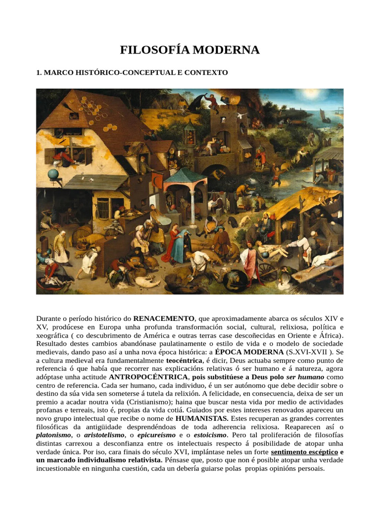Filosofía Moderna | PDF
