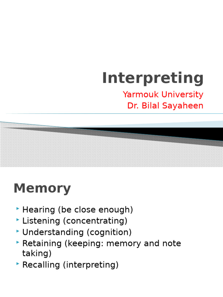Techniques in Conference Interpreting | PDF