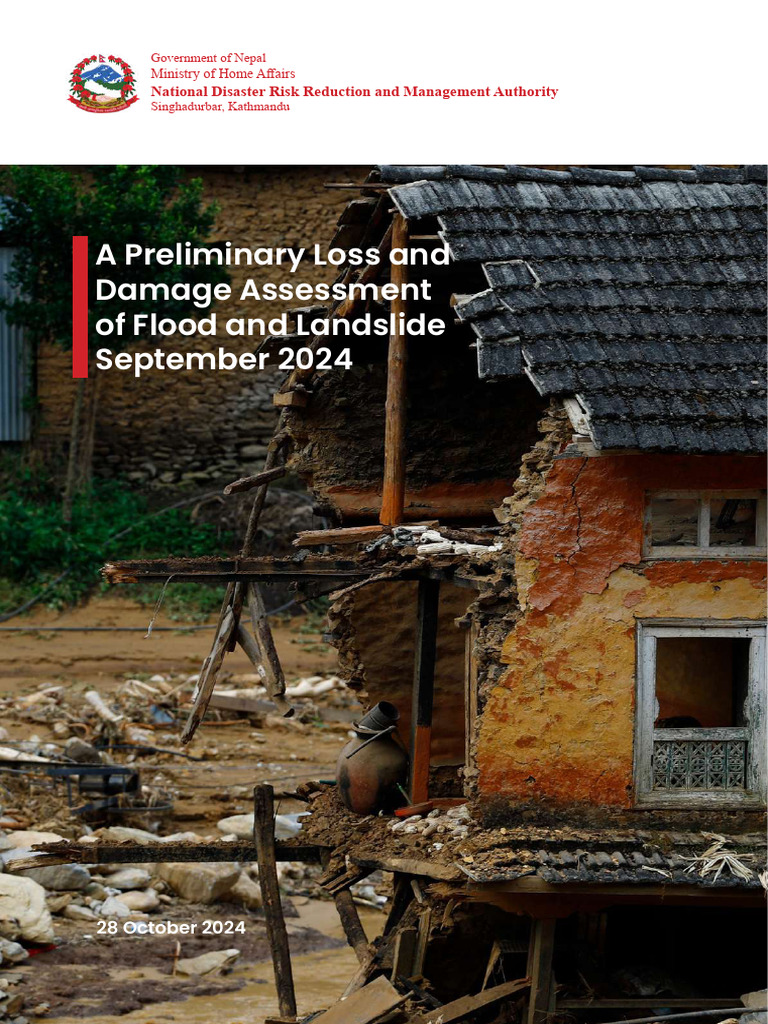 Loss and Damage Assessment of Flood and Landslide 2024 Updated ...