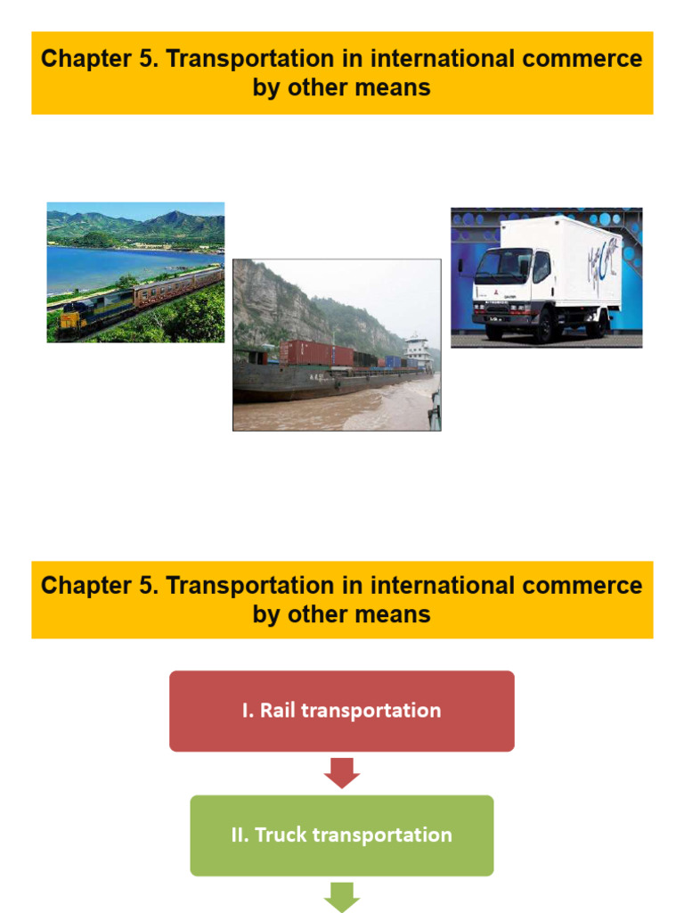 Chapter 5 - International Transportation by Other Means | PDF | Transport | Cargo