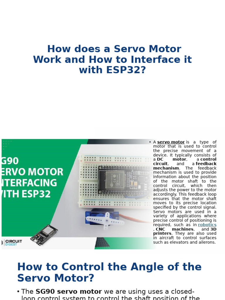 How Does A Servo Motor Work and | PDF