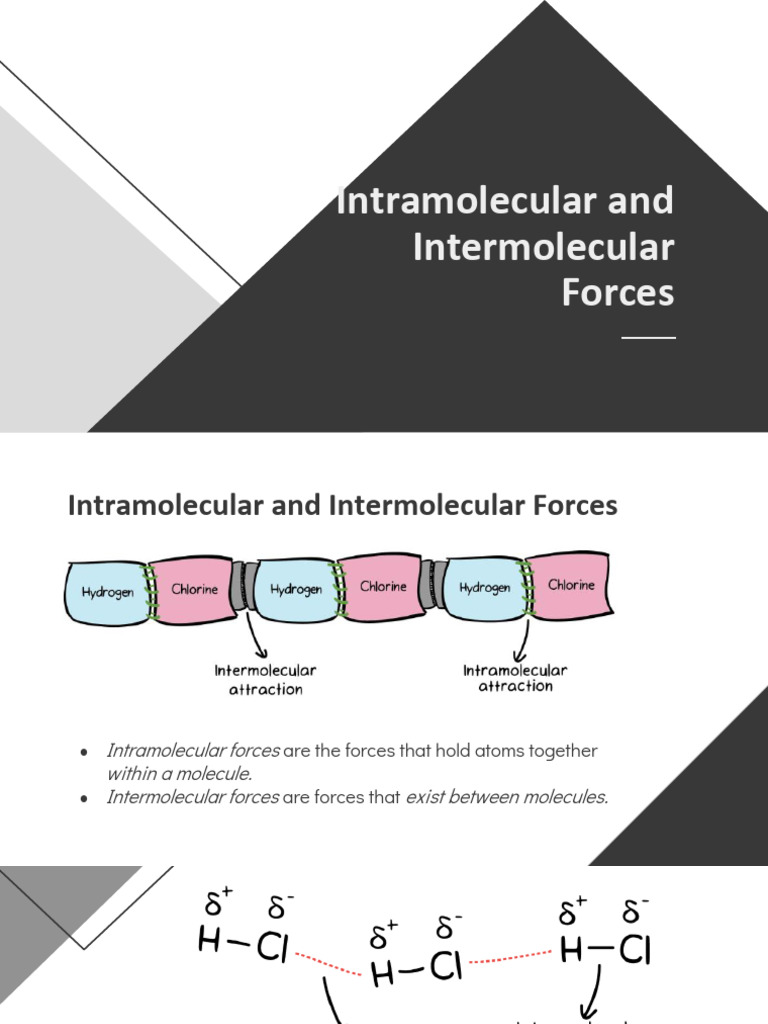Intramolecular and Intermolecular Forces | PDF | Intermolecular Force ...