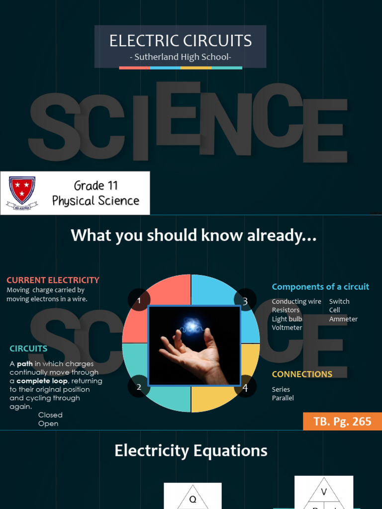 3 g11 Electric Circuits | PDF | Voltage | Series And Parallel Circuits