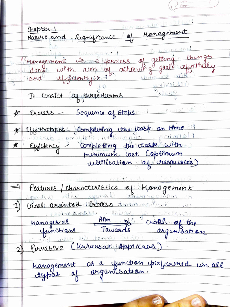Chapter 1 Nature and Significance of Management | PDF