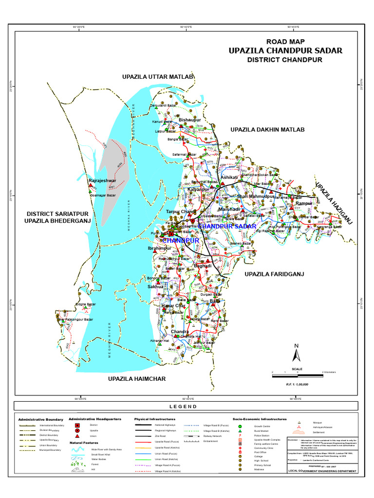 Chandpur Sadar Road Map | PDF