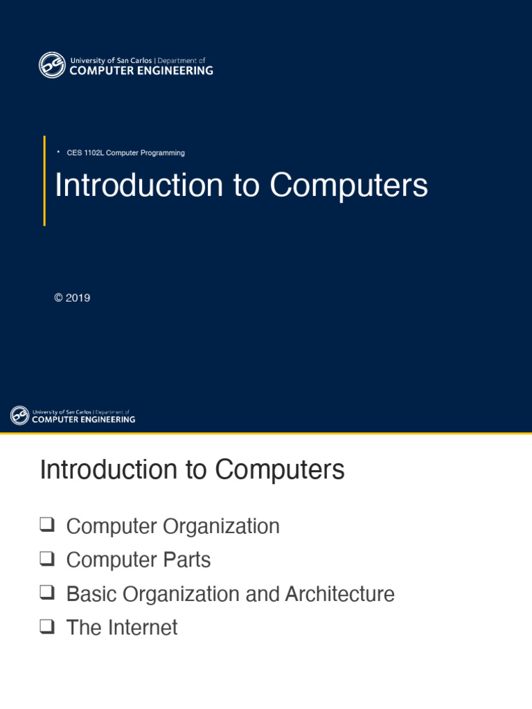 1a - Introduction To Computers | PDF | Personal Computers | Computer Hardware