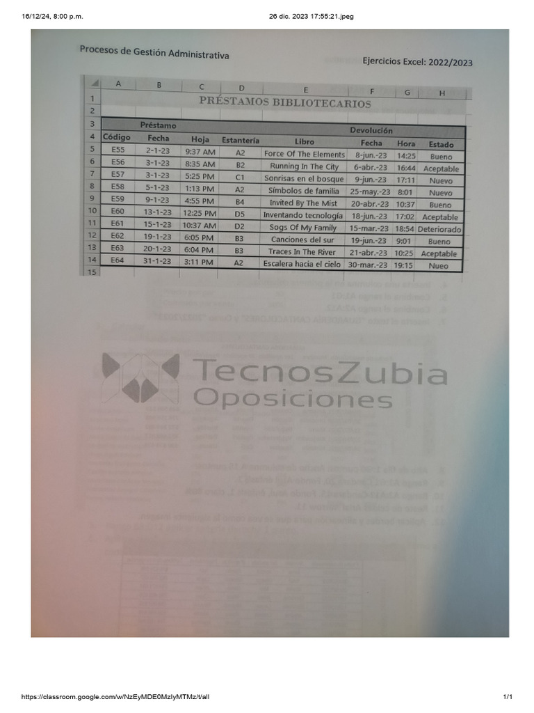 Ejercicio 5. Formato de Celda. Fecha y Hora 2 | PDF