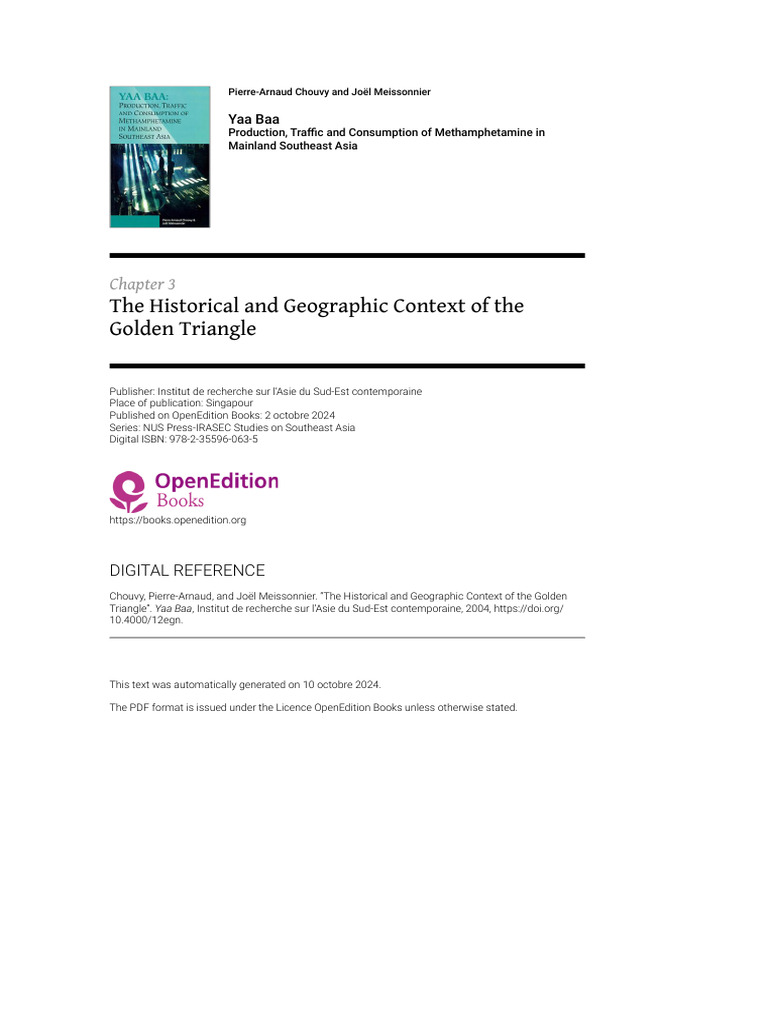 Burma Drug Trade and History | PDF | Medical Treatments | Pharmacology