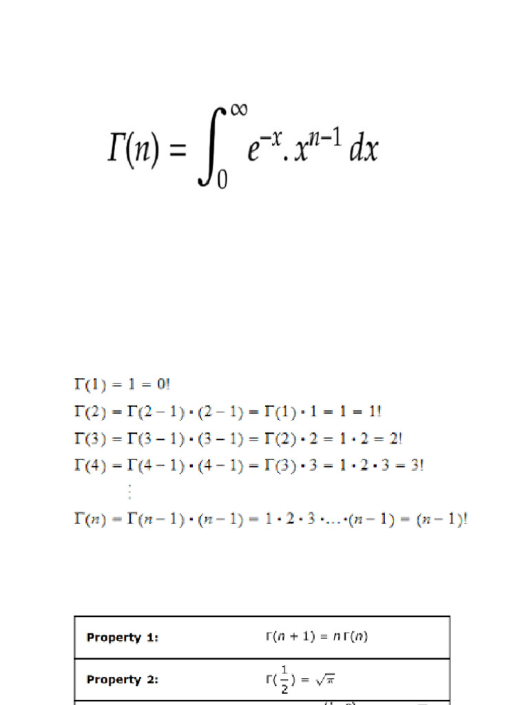 Gamma Function | PDF