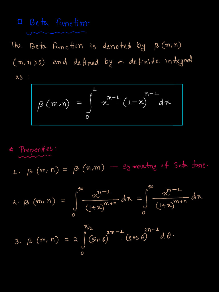 Beta Function | PDF