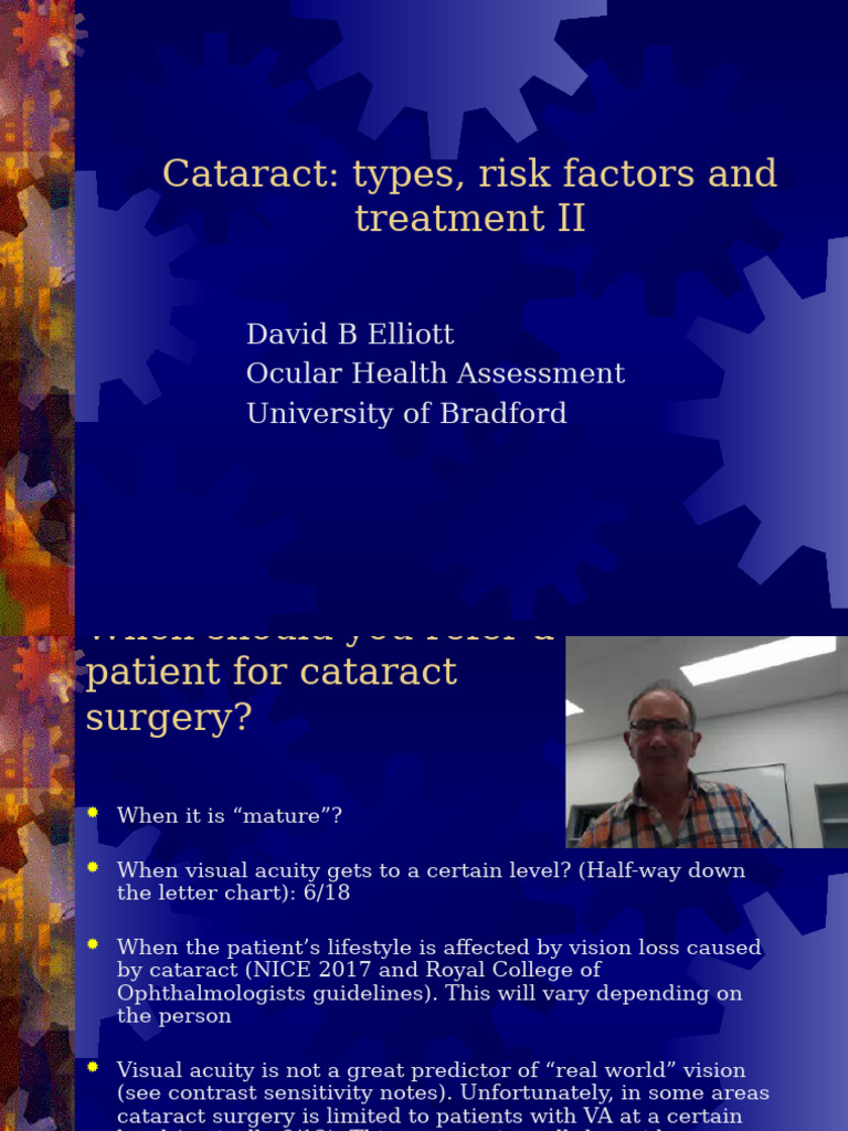 Cataract Surgery: Referral Guidelines & Risks | PDF | Cataract ...
