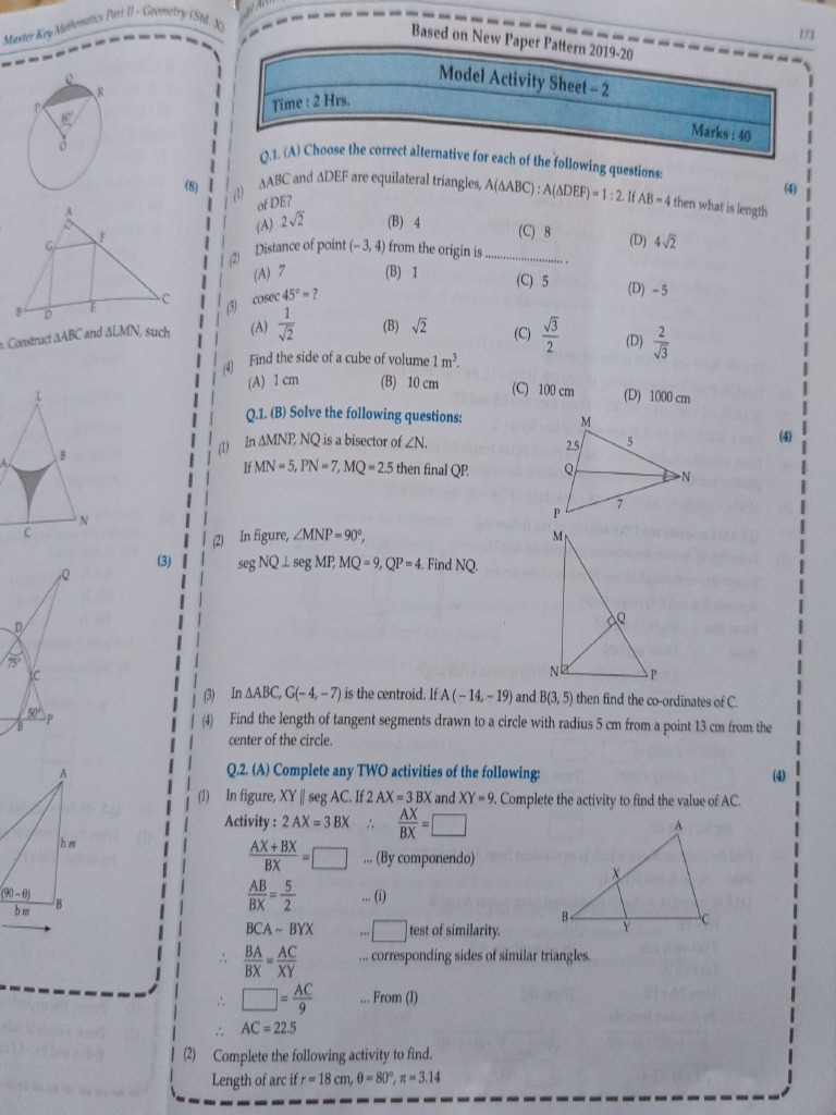 GEOMETRY Model Activity Sheet 2 | PDF