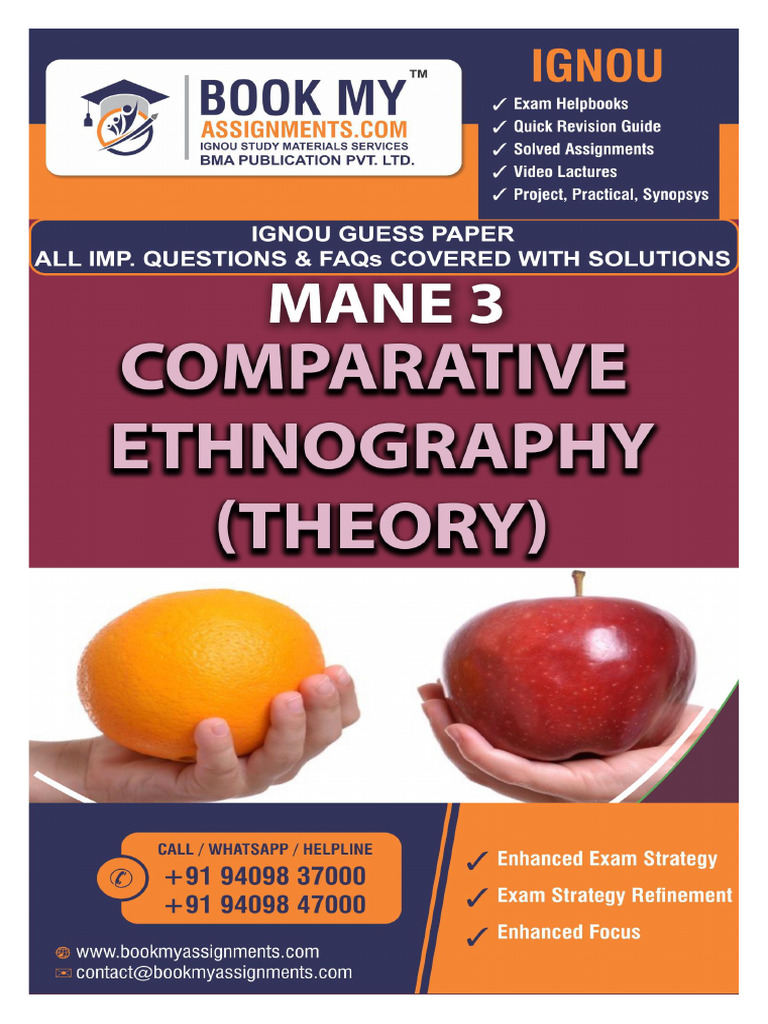 MANE 3 Comparative Ethnography (Theory) (ENG - GP - ANKIT) E1 | PDF ...