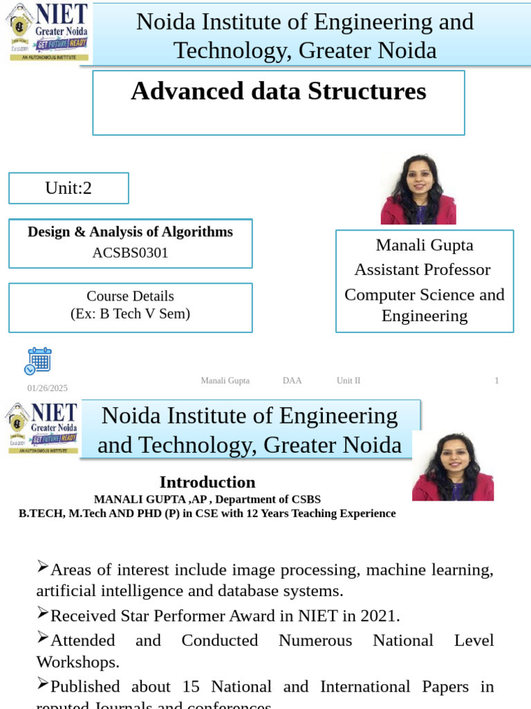 Unit2 | PDF | Algorithms And Data Structures | Applied Mathematics