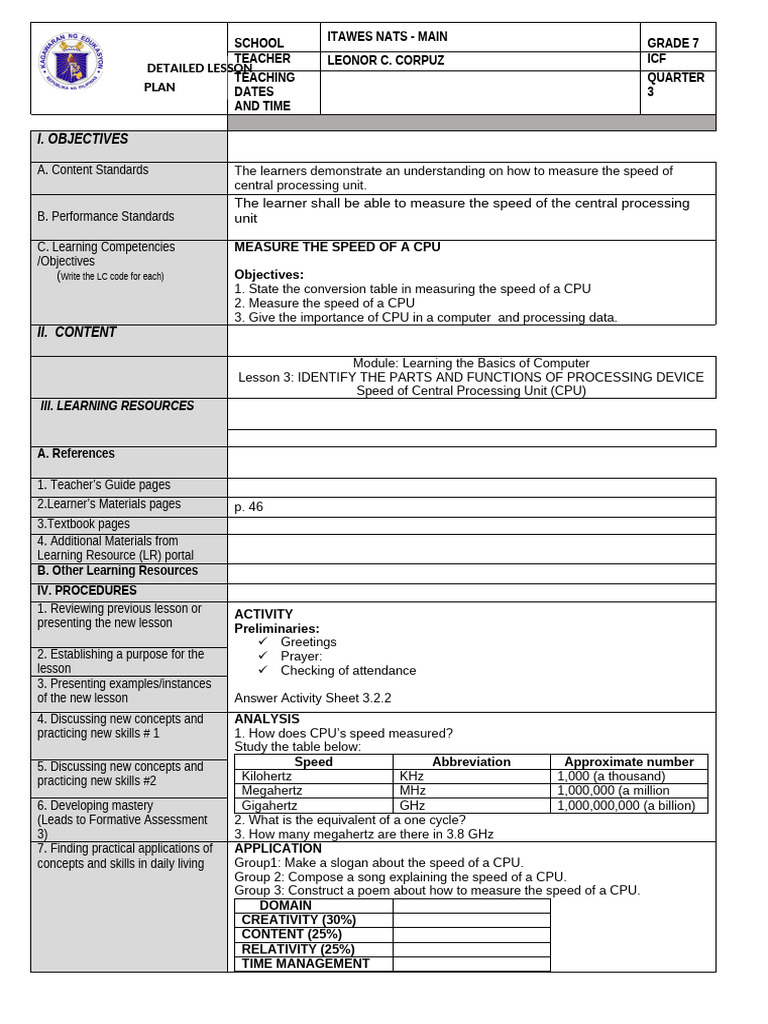 speed-w2 | PDF | Hertz | Central Processing Unit