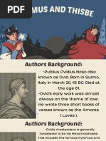 Pyramus and Thisbe: A Tragic Love Tale | PDF | Mystery, Thriller ...
