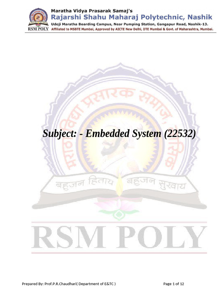 Esy Final Qb | PDF | Embedded System | Operating System