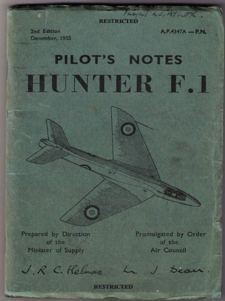 AP4347A-Pilots-notes-HunterF1 | PDF
