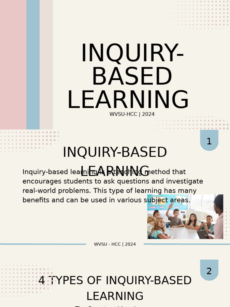 Inquiry-Based Learning | PDF | Inquiry Based Learning | Pedagogy