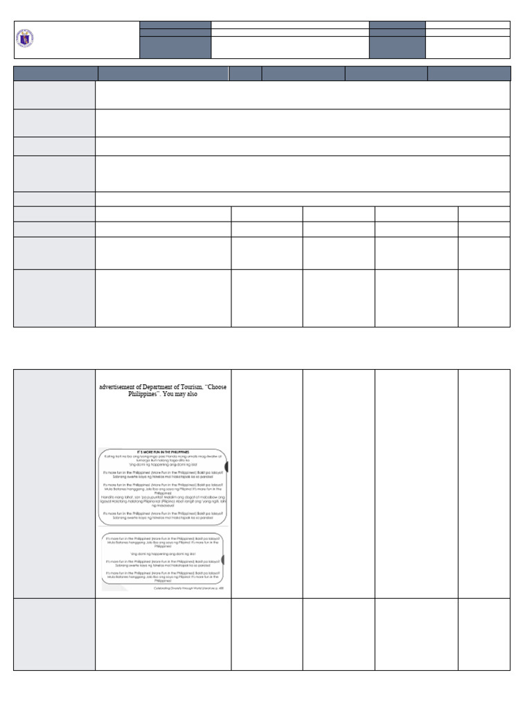 Melc DLL Eng 9 Week 2 q3 Done | PDF | Learning | Critical Thinking