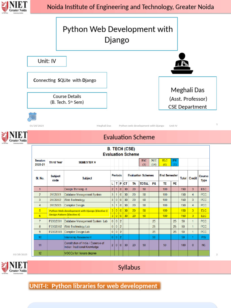 Unit-4 - Connecting SQLite With Django | PDF | Http Cookie | Web Development