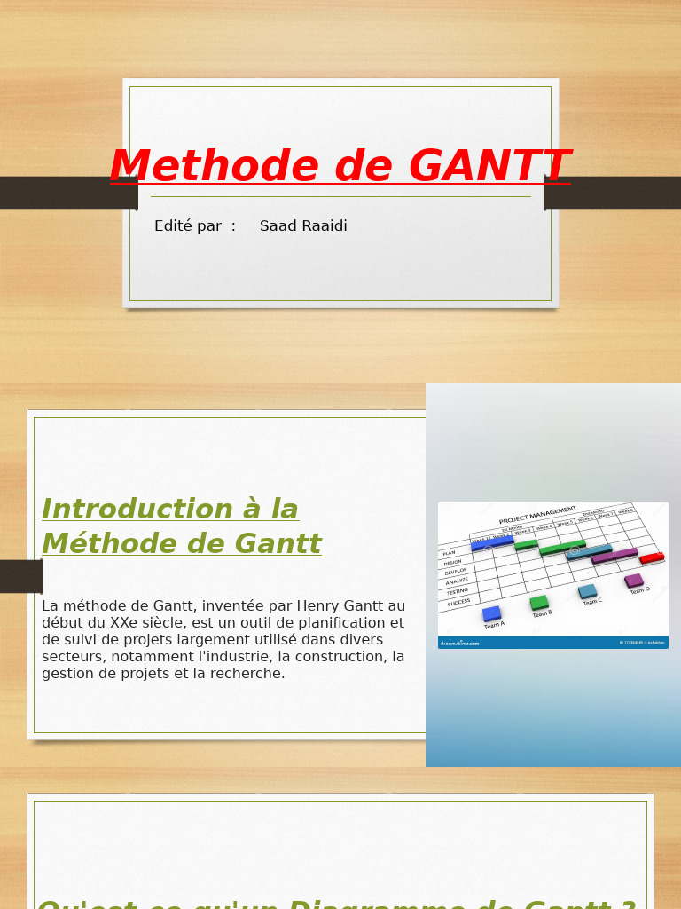 Introduction à la méthode de Gantt | PDF | Gestion de projet | Informatique
