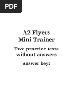 A2 Flyers Mini Trainer Answer Key | PDF