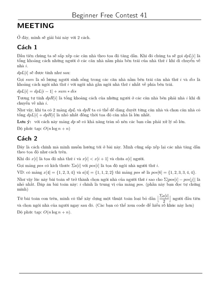 MEETING Solution | PDF