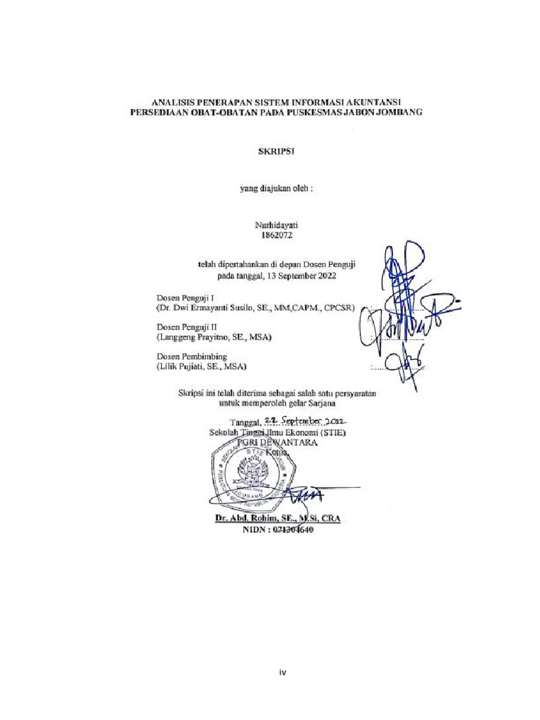 Lembar Pengesahan | PDF