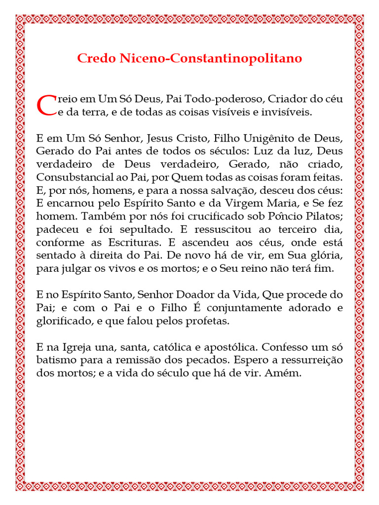 Credo Niceno | PDF